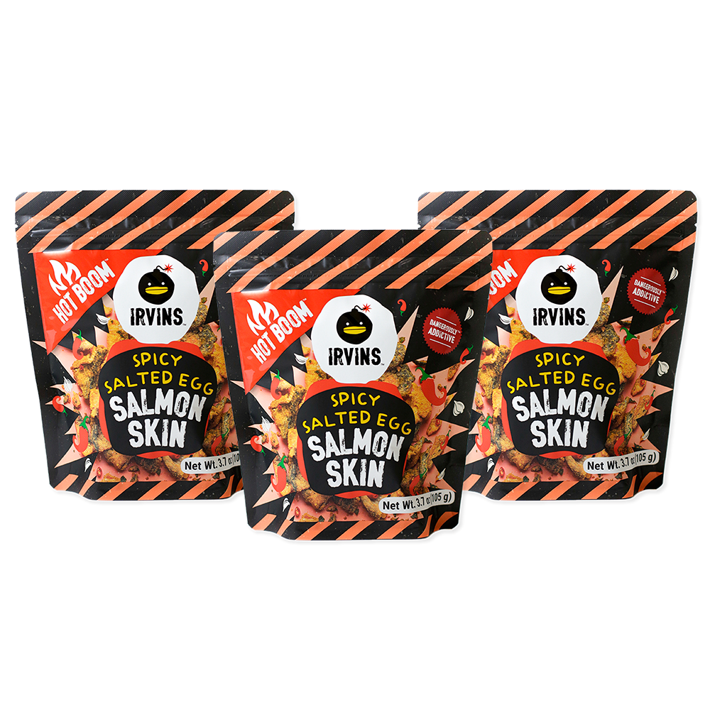 Get IRVINS Hot Boom Spicy Salted Egg Salmon Chips x3 Delivered | Weee ...
