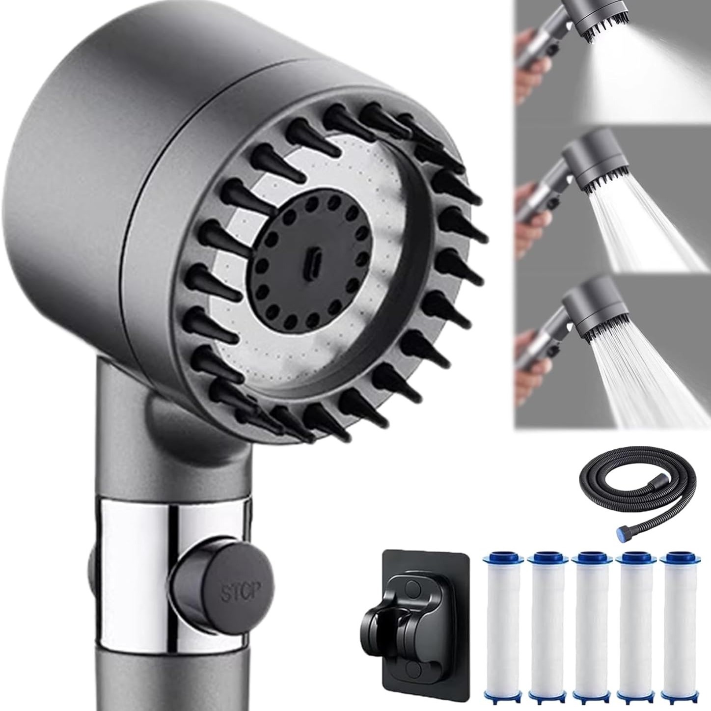 Get Drivse Iondrops Showerhead, German Multifunctional Massage Shower ...