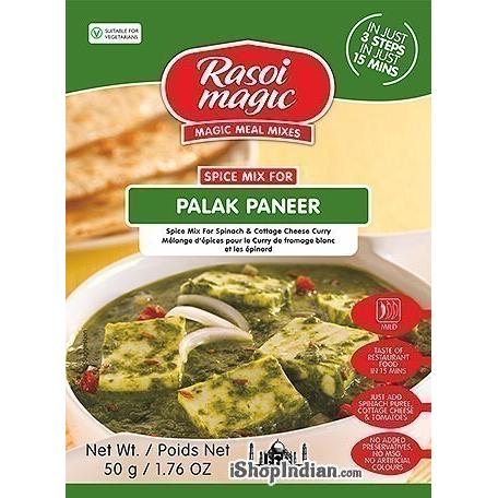 Get Rasoi Magic Palak Paneer Mix, 1.76 oz bag Delivered | Weee! Asian ...