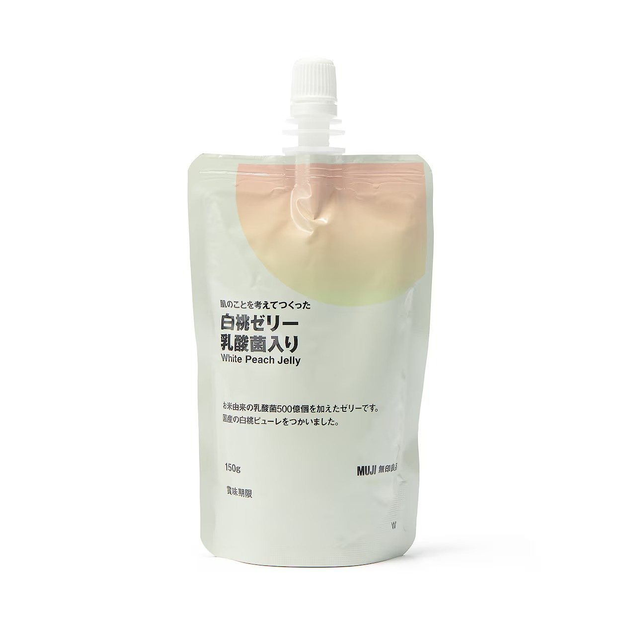 Get MUJI White peach jelly with lactic acid bacteria, made with the ...