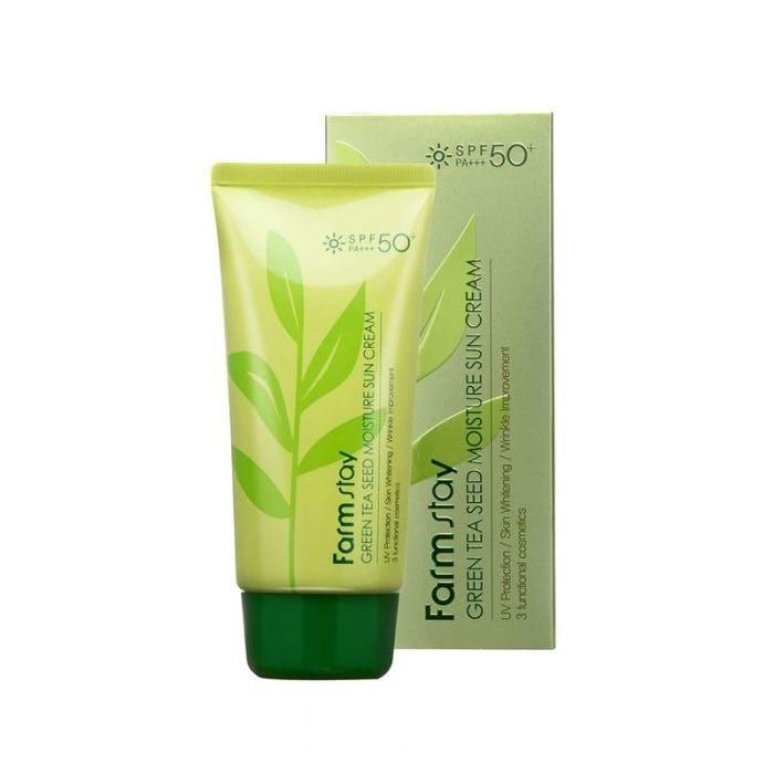 FarmStay Green Tea Seed Moisture Sun Cream SPF 50+ PA+++ - Weee!