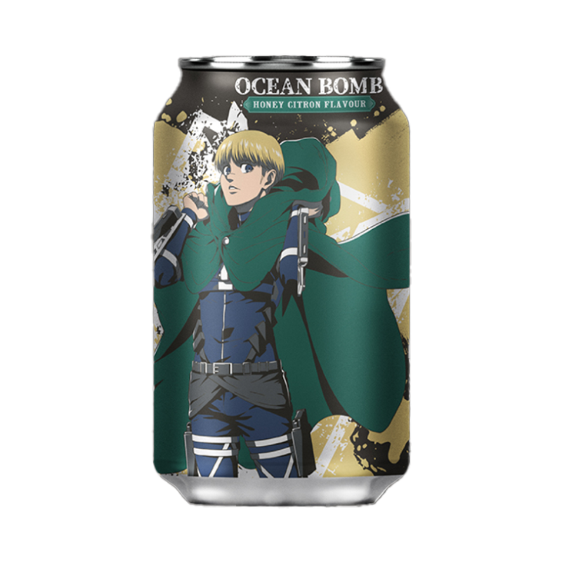 Get Ocean Bomb Attack on Titan Sparkling Water Honey Citron Flavor ...