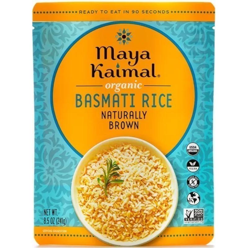 Maya Kaimal Organic Basmati Rice - Naturally Brown (Ready-To-Eat) - 8.5 ...