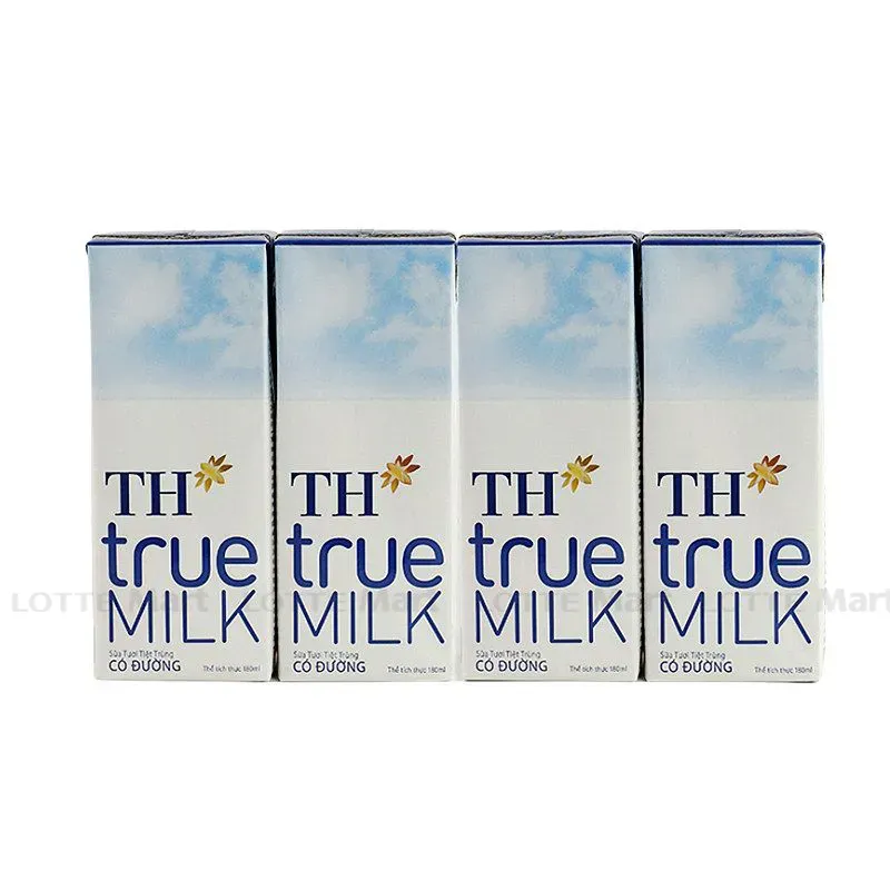 Get TH true MILK SUGAR Fresh Milk 180ml (4 CANs) Delivered | Weee ...