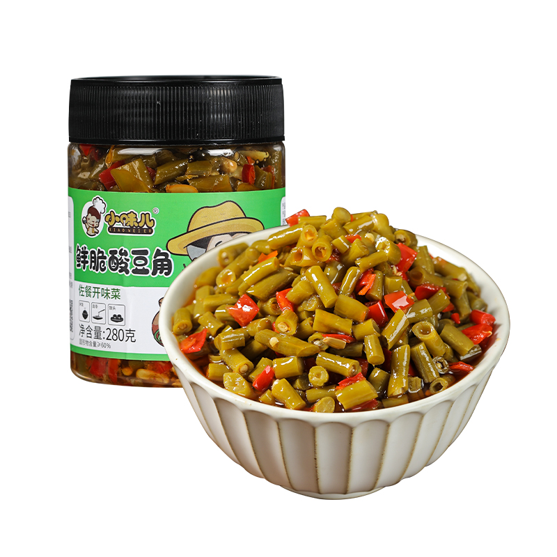 Get Zhu Xiaoyi's Spicy and Sour Bean Pickles, Farmhouse Pickled and Ready to Eat Dishes, Pickled ...