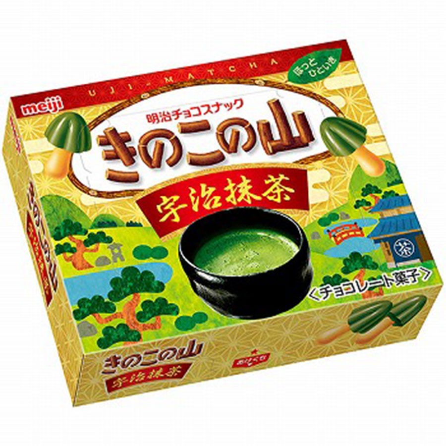 Get MEIJI Mushroom Mountain Chocolate Matcha 60g/ Delivered | Weee! Asian Market
