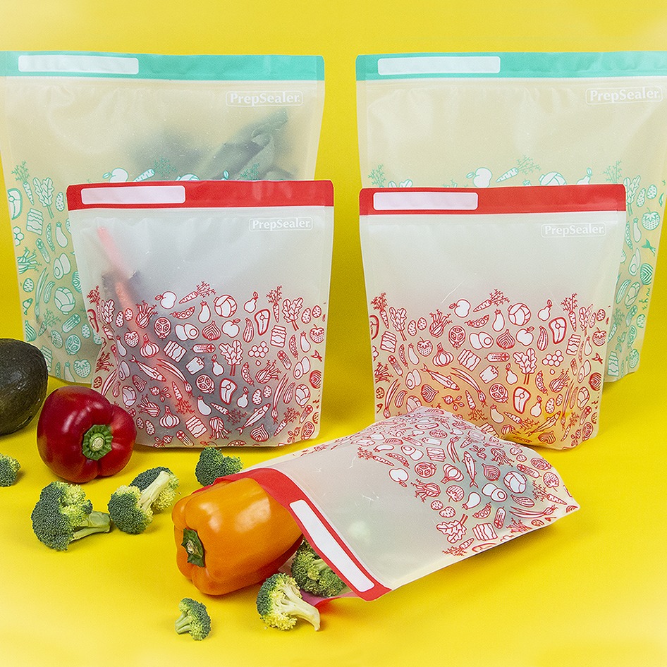 Get PrepSealer Food Saving Reusable Bag Variety 10 pc Set Delivered ...