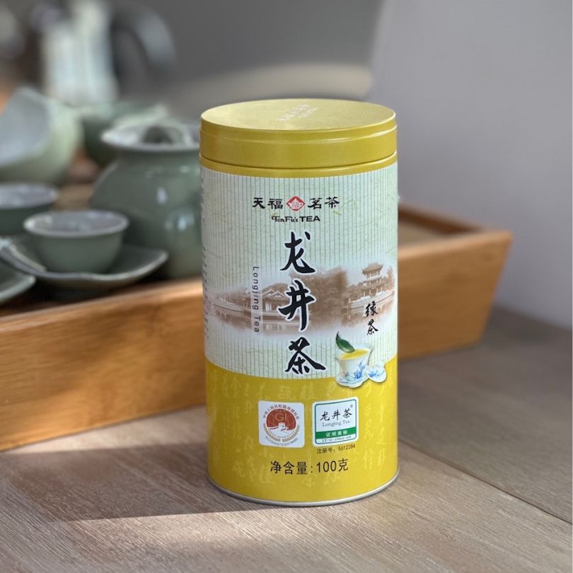 Get Tenfu Tea-Lung Jin Green Tea S7 100g/tin Delivered | Weee! Asian Market