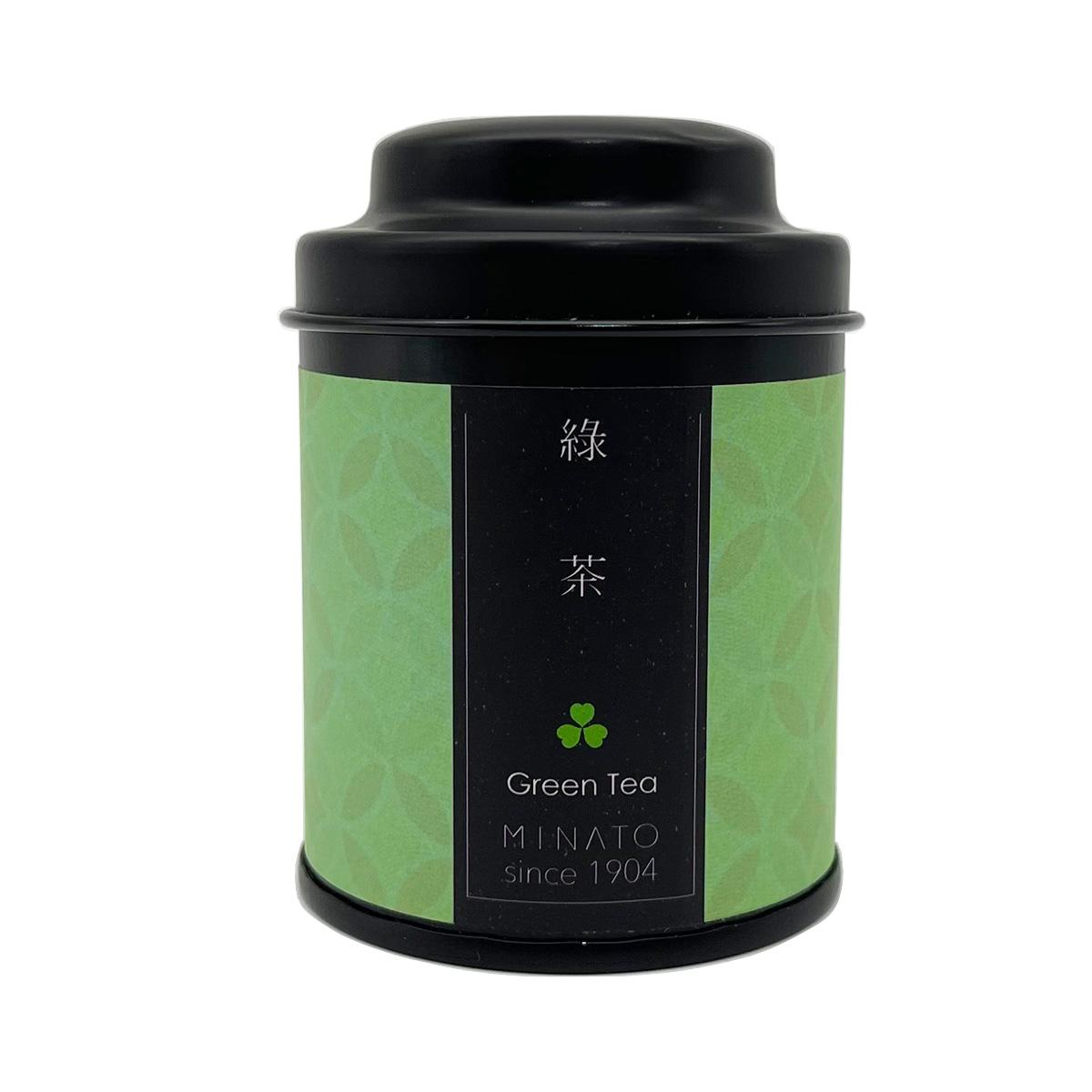 MINATO Green Tea (mini round black tin) - Weee!