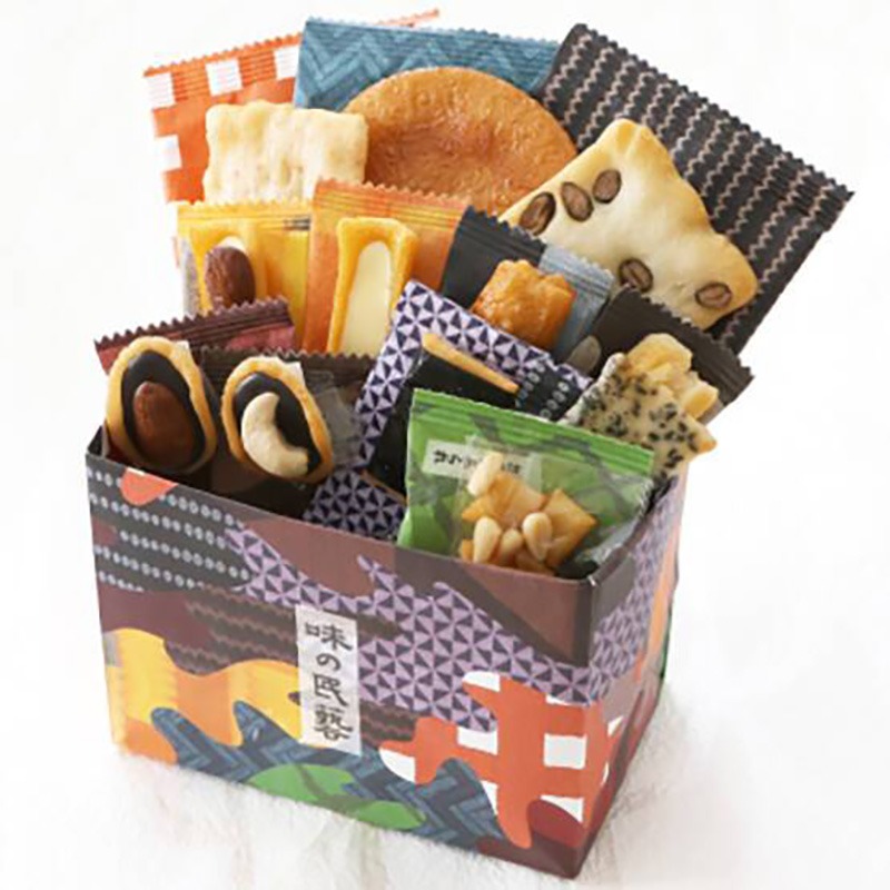 Get Japan Ginza Akebono Rice Snack Assortment Flavorful Folk Art 12 ...
