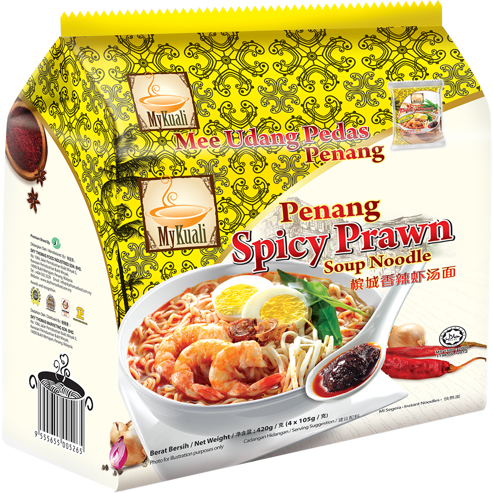 Get MyKuali Spicy Prawn Soup Noodle 4Pack Delivered | Weee! Asian Market