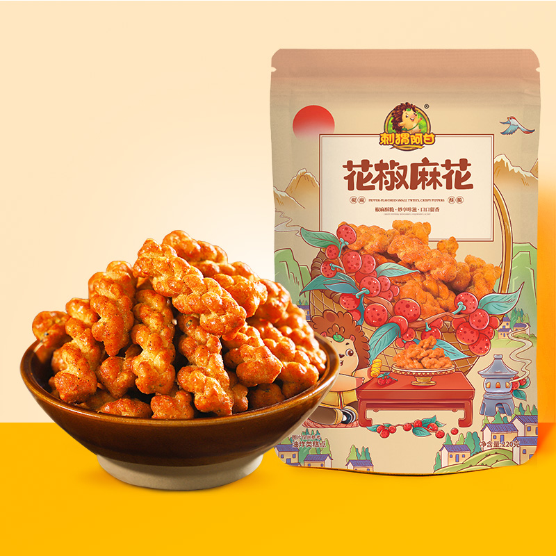 刺猬阿甘小麻花花椒味220g*1包装 - Weee!