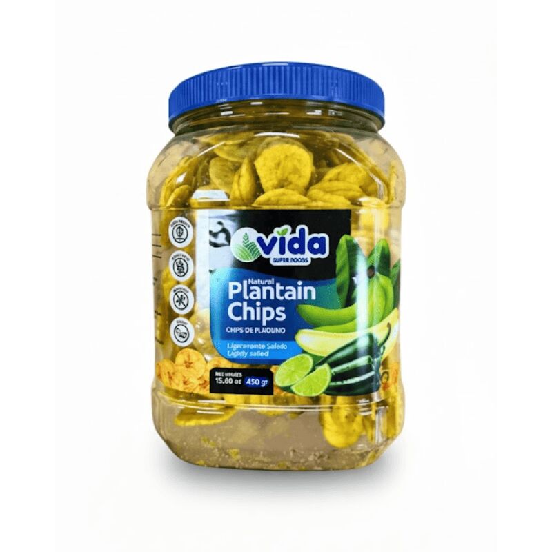 Get Vida Lightly Salted Plantain Chips 450g 1 each Delivered | Weee ...