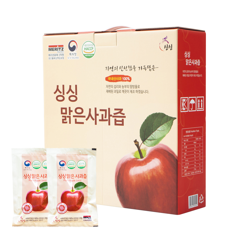 Fresh Clear Apple Juice (100ml x 50 packets) - Weee!