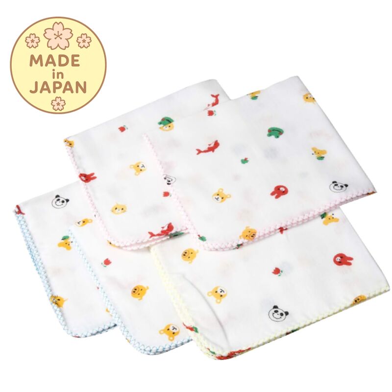 Get Cotton Gauze Baby Handkerchief 5p - Made in Japan Delivered | Weee ...