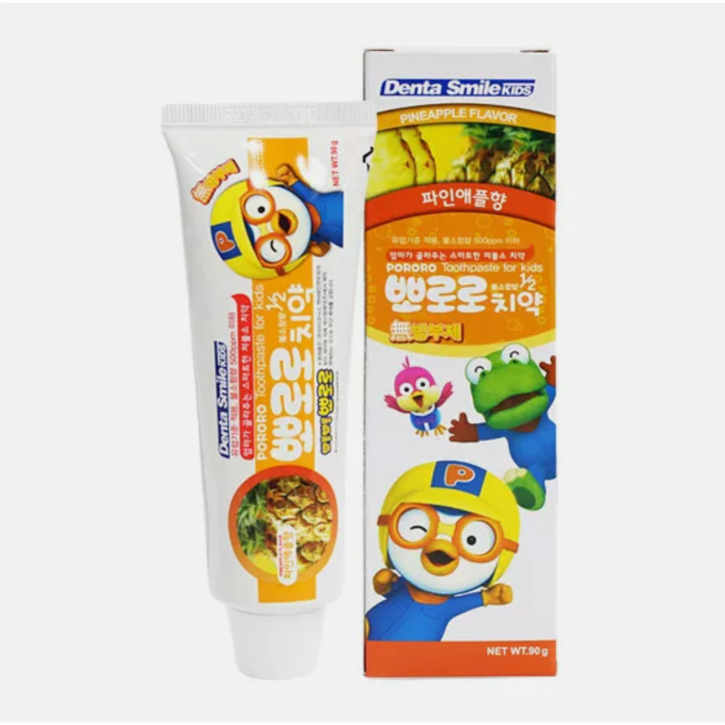 Get Pororo Toothpaste For Kids(Pineapple) 90g Cavity Protection Low Fluoride Oral Care Improving ...