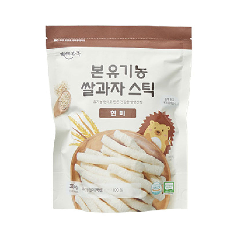 Get Baby Bonjuk Organic Rice Stick Brown Rice 30g Delivered | Weee ...