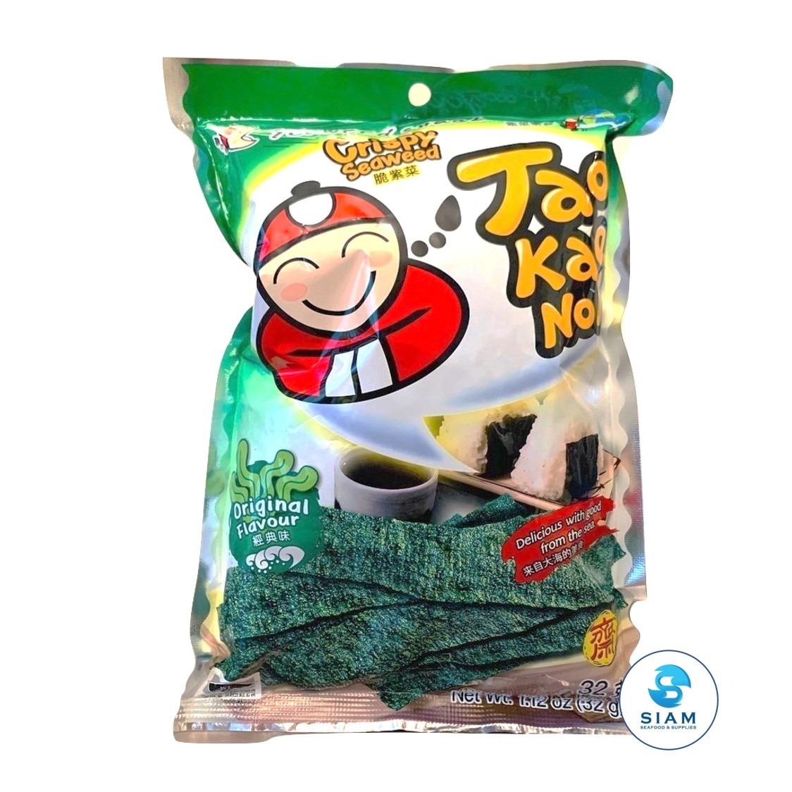 Get Tao Kae Noi Crispy Seaweed Thai Snack, Original Flavor Delivered ...