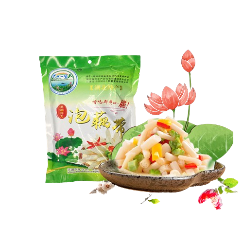 Get [Hubei specialty] One family bubble lotus root belt - hot and sour ...