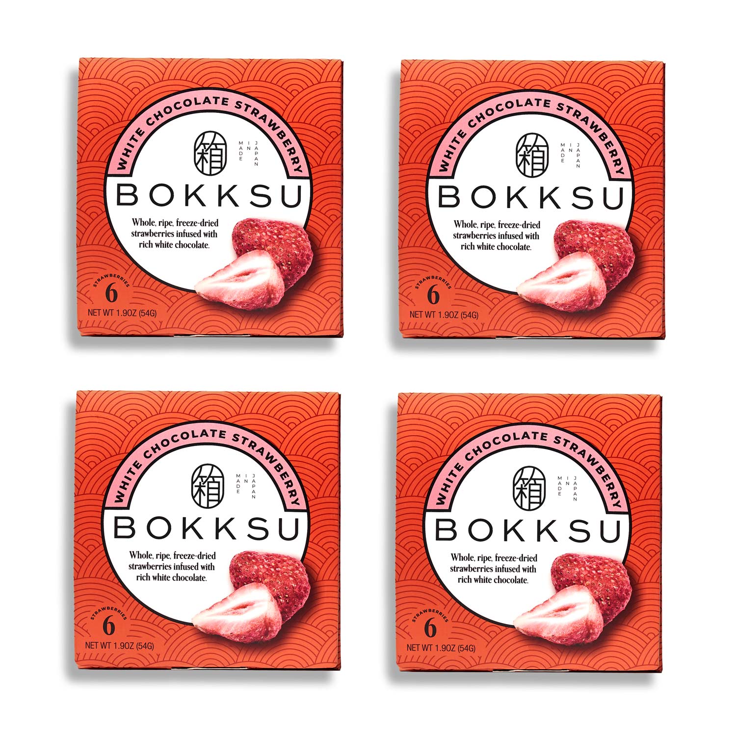 Bokksu White Strawberry 6-Piece Box (4-Pack) - Weee!
