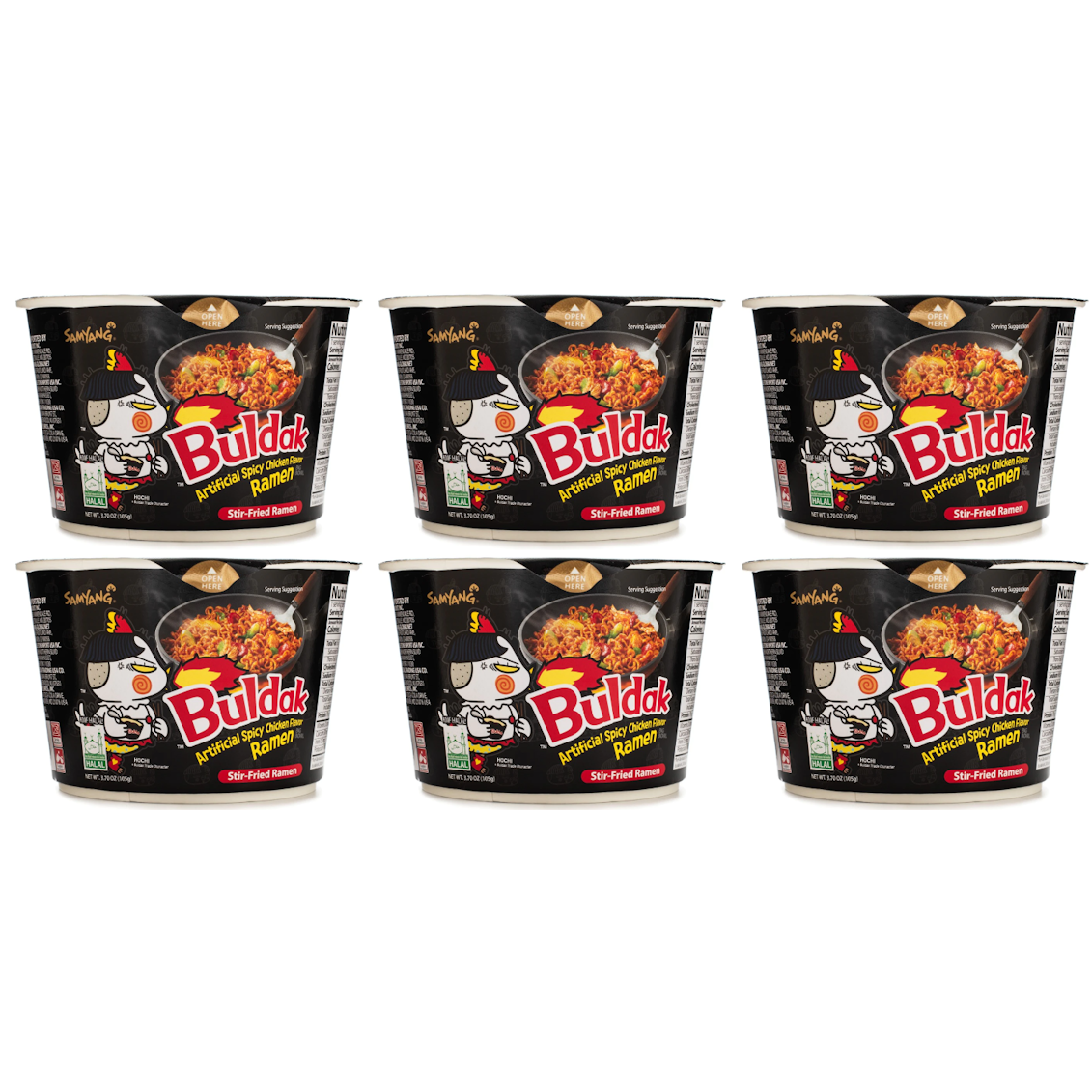 Get Samyang Buldak Ramen Bowl, Hot Chicken Flavor pack of 6 Delivered ...