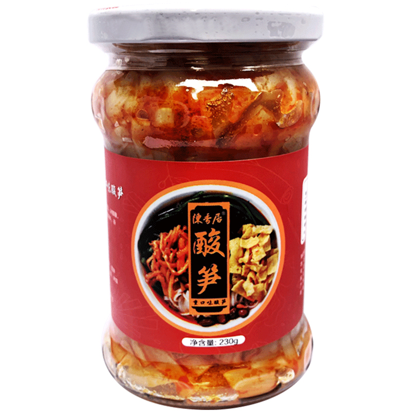陳香居螺螄粉專用即食臭酸筍絲230g*1瓶 - Weee!