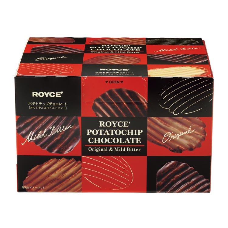 Get Royce Potato Chip Chocolate Original and Mild Bitter Mixed 380g ...