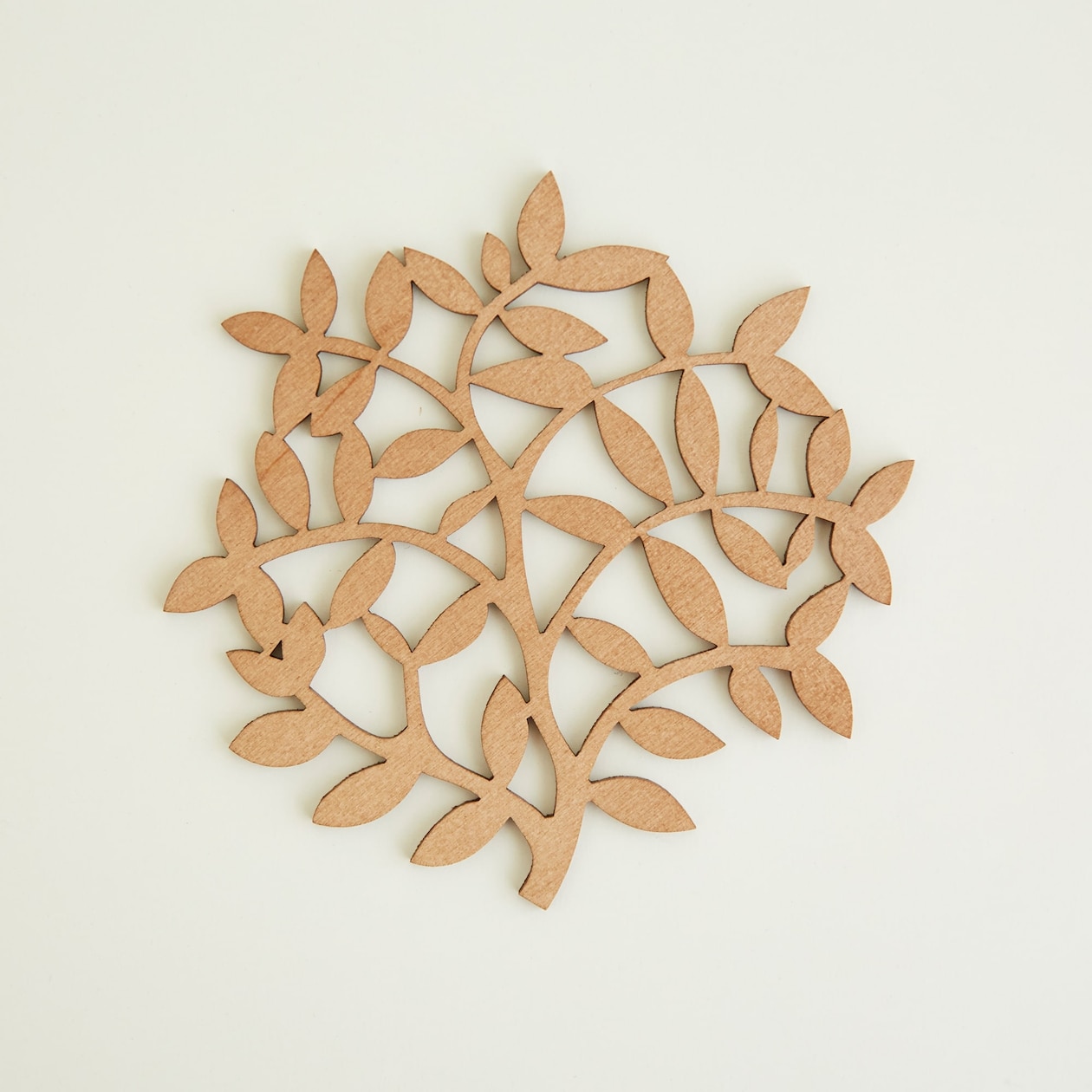 Get muji wooden coaster leaf shape Delivered | Weee! Asian Market
