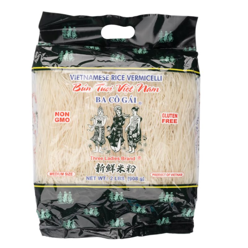 Get Three Ladies Brand Vietnamese Rice Vermicelli Delivered | Weee ...