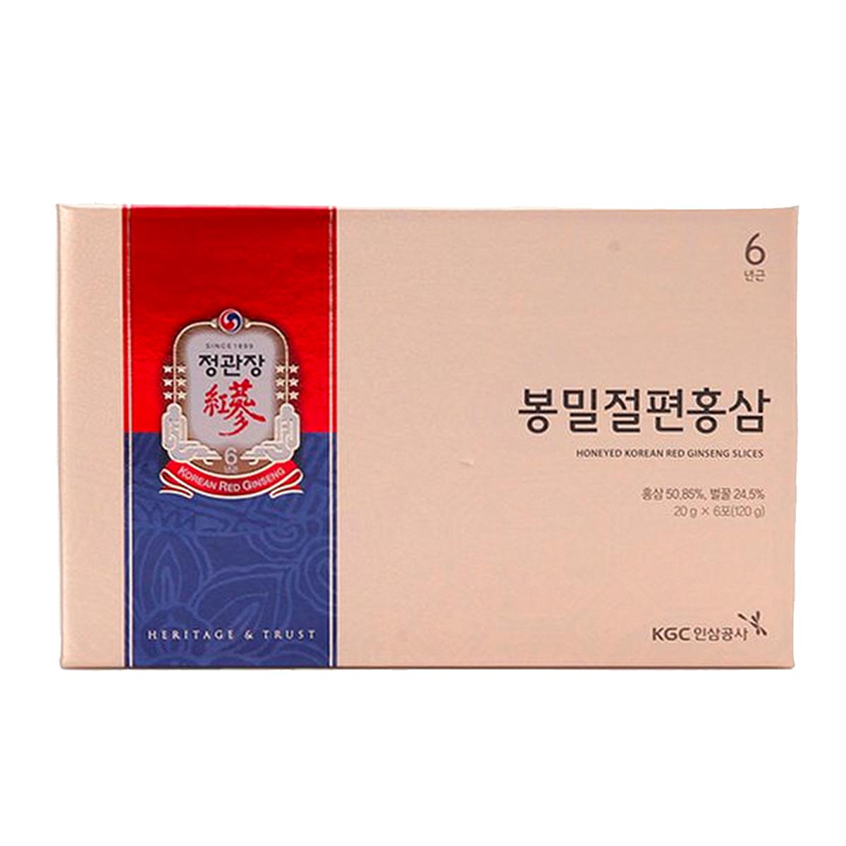 Get Cheong Kwan Jang Korean Red Ginseng Honeyed Slice Royal 20g 6 Packs ...