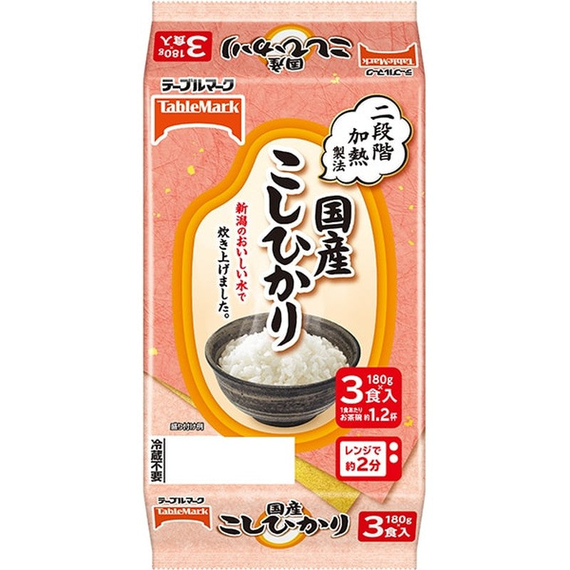 Get Table Mark Koshihikari Rice Pack 3 Meals 180g Delivered | Weee ...