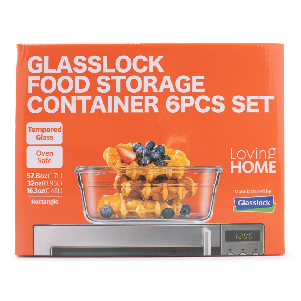 Get EM GLASS LOCK Oven Safe RT 3 size/set Delivered | Weee! Asian Market