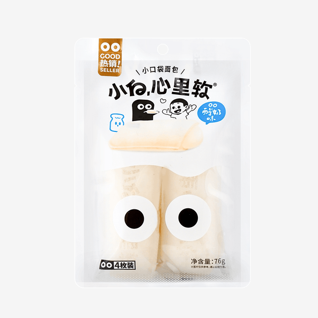 小白心里软 小口袋面包 酸奶味 4枚入76g - Weee!