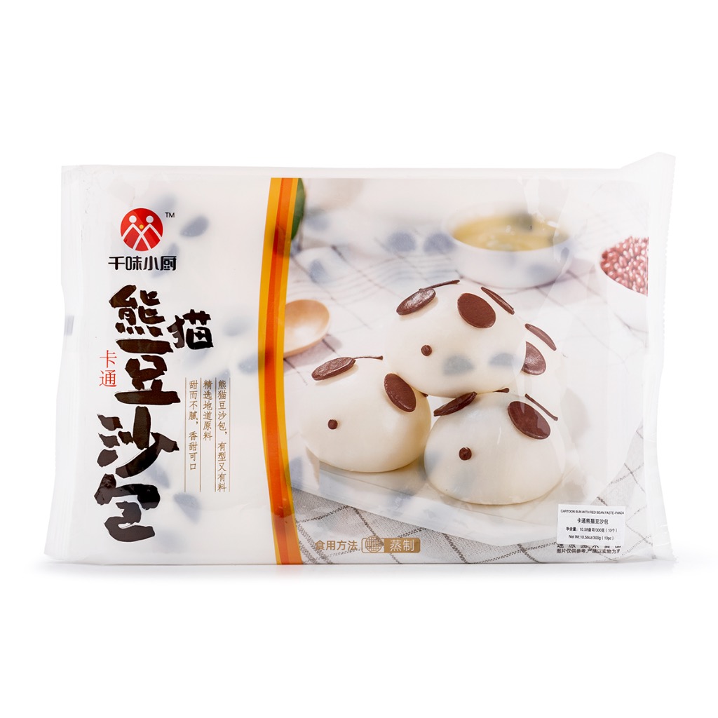 Get Panda-Shaped Steamed Bun with Red Bean Paste Filling, Frozen ...