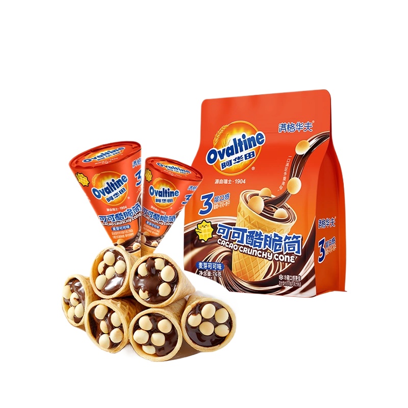 Get Mangehuafu Ahuatian Cocoa Crispy Tube 76g * 1 Bag Delivered | Weee! Asian Market