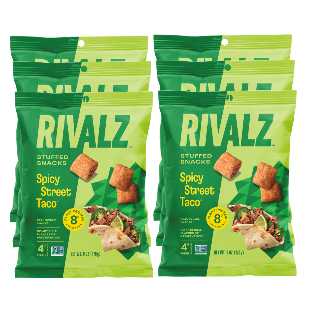 Get Rivalz Stuffed Snacks Spicy Street Taco 6 ct/36 oz Delivered | Weee ...