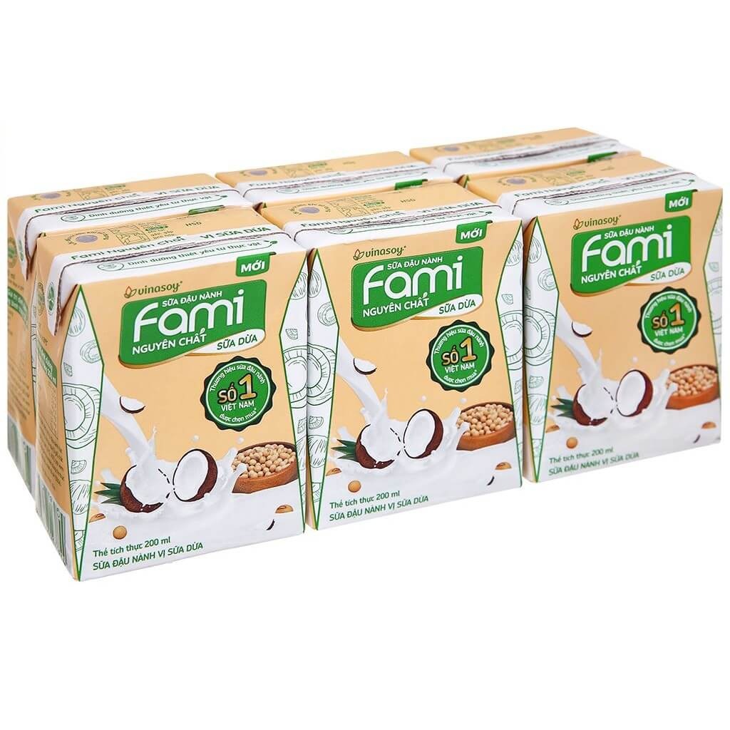 Get FAMI SOY MILK COCONUT MILK FLAVOR (6-200ML) Delivered | Weee! Asian ...