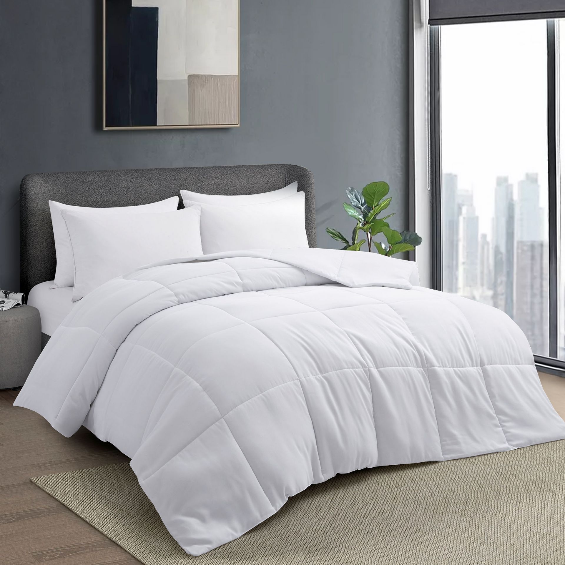 Get UNIKOME All Season Soft Down alternative Comforter Bed Blanket ...