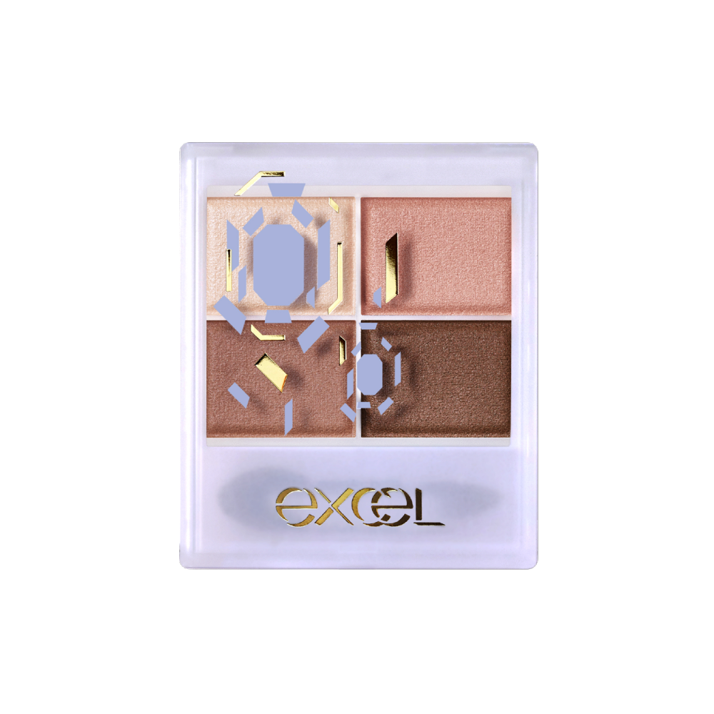 EXCEL 夏日限量版四色眼影盤 #SR06 微醺粉棕 - Weee!