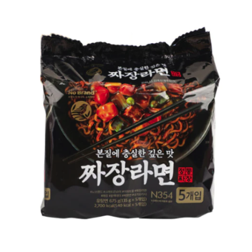 Get [No Brand] Black-Bean-Sauce Ramen 1 Pack(135gX5ea) Delivered | Weee ...