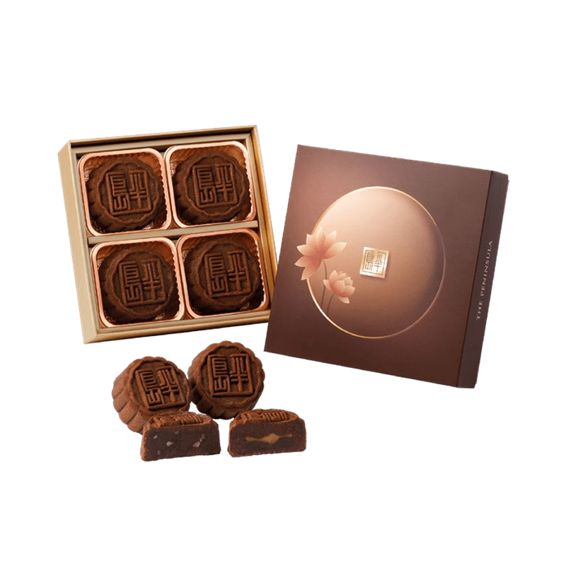 Get [Pre-Sale] The Peninsula Mini Chocolate Custard Mooncake 4 pcs ...