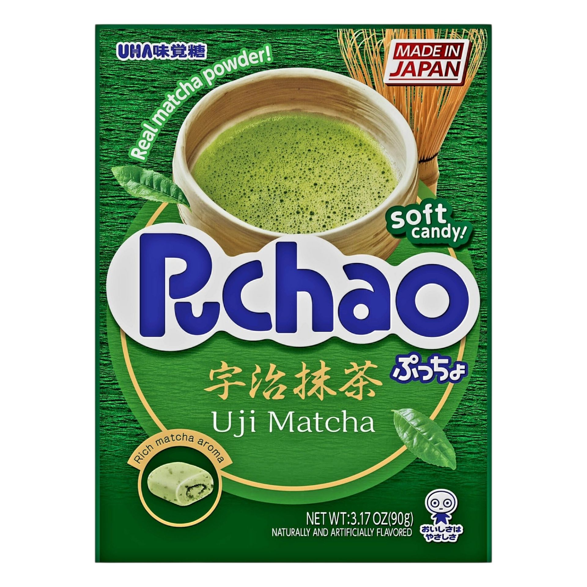 รับ UHA Mikakuto Puchao Matcha Flavor Soft Gummy Candy 90 g จัดส่ง ...