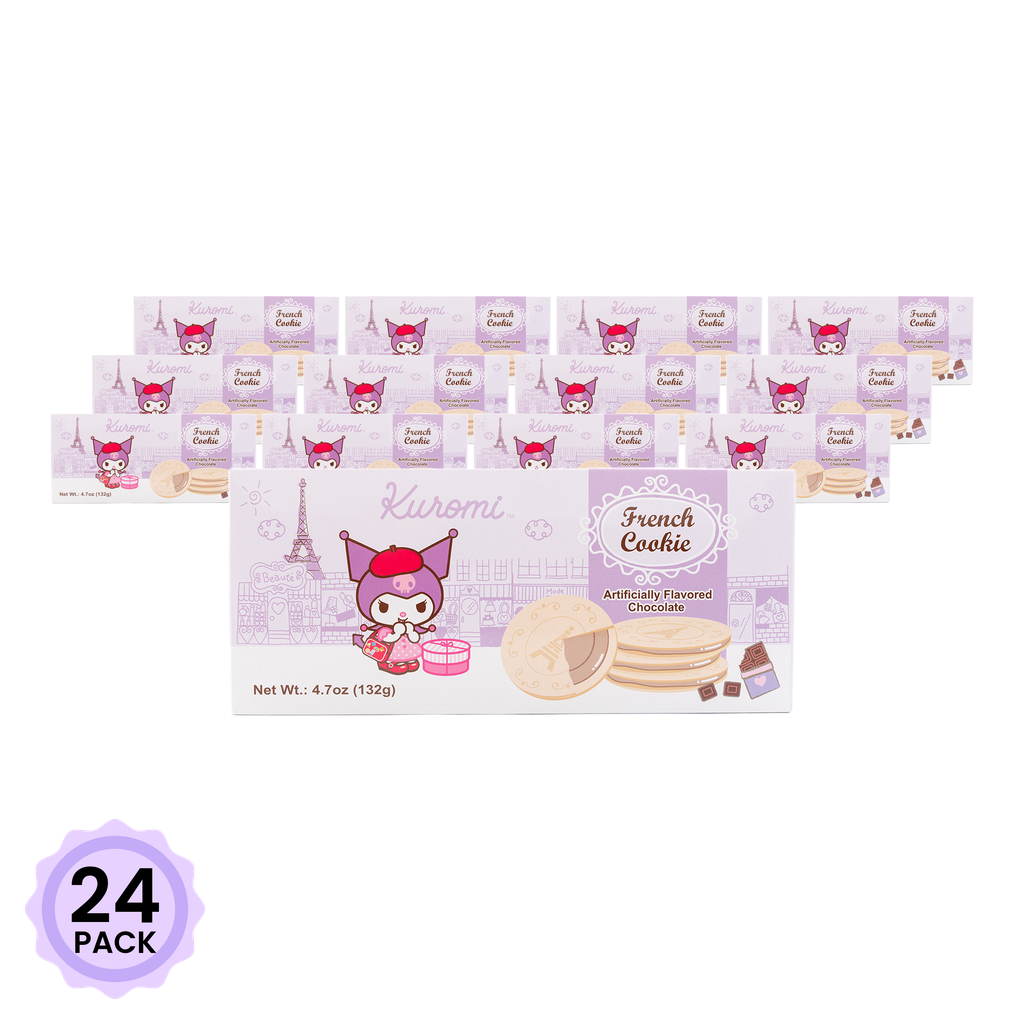 Get Sanrio Kuromi French Cookies - Chocolate 3x8x4.7oz 4.7 oz*24 pack ...