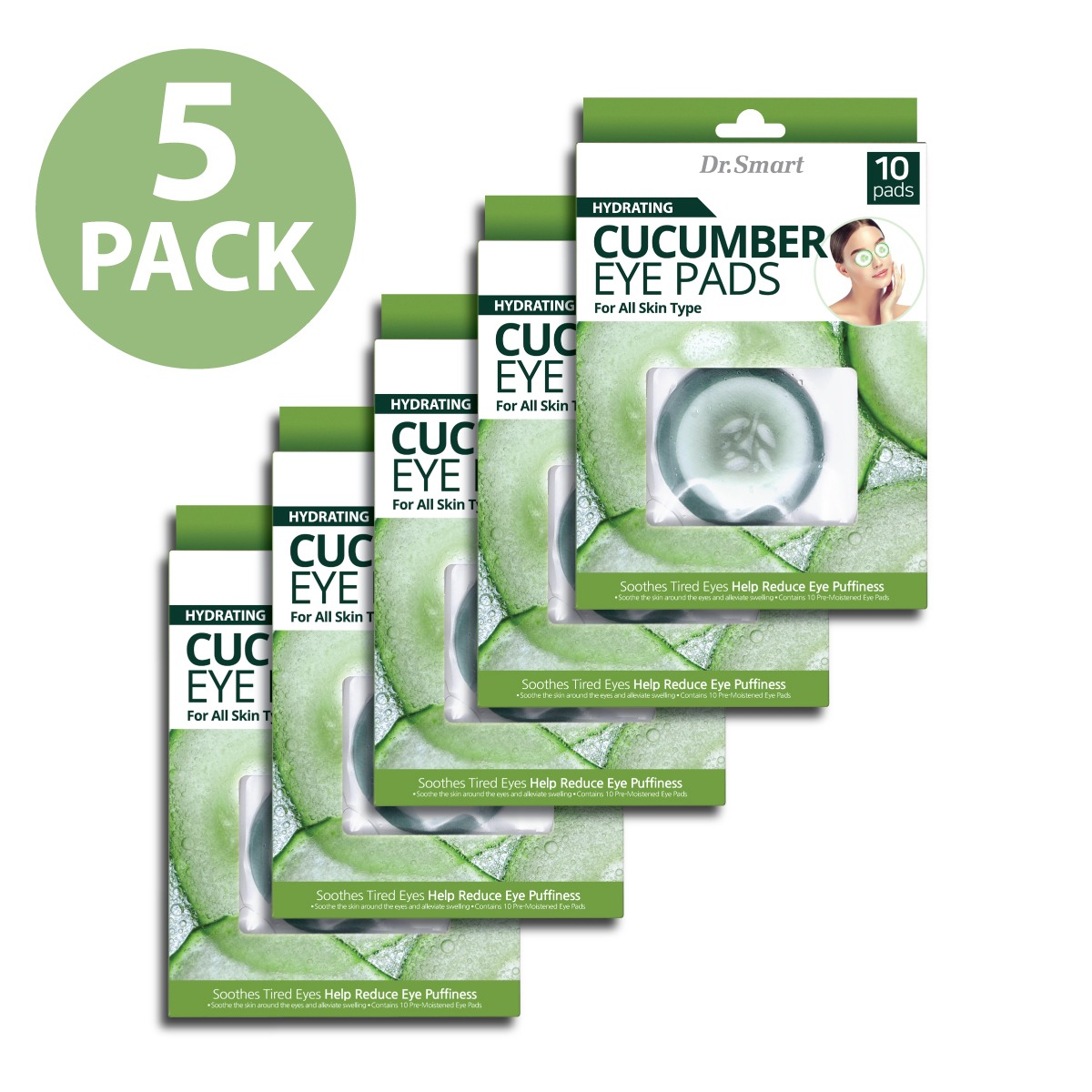Get Dr.Smart - Hydrating Cucumber Eye Pads (10 Sheet) 5-Pack Delivered ...