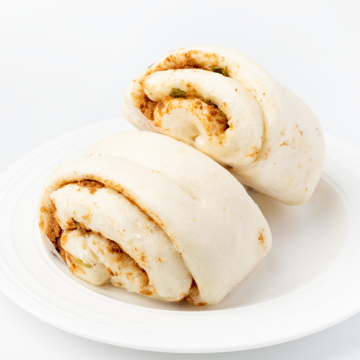 Get Hand-Made Steamed Pork Floss Green Onion Roll 4 pcs Delivered ...