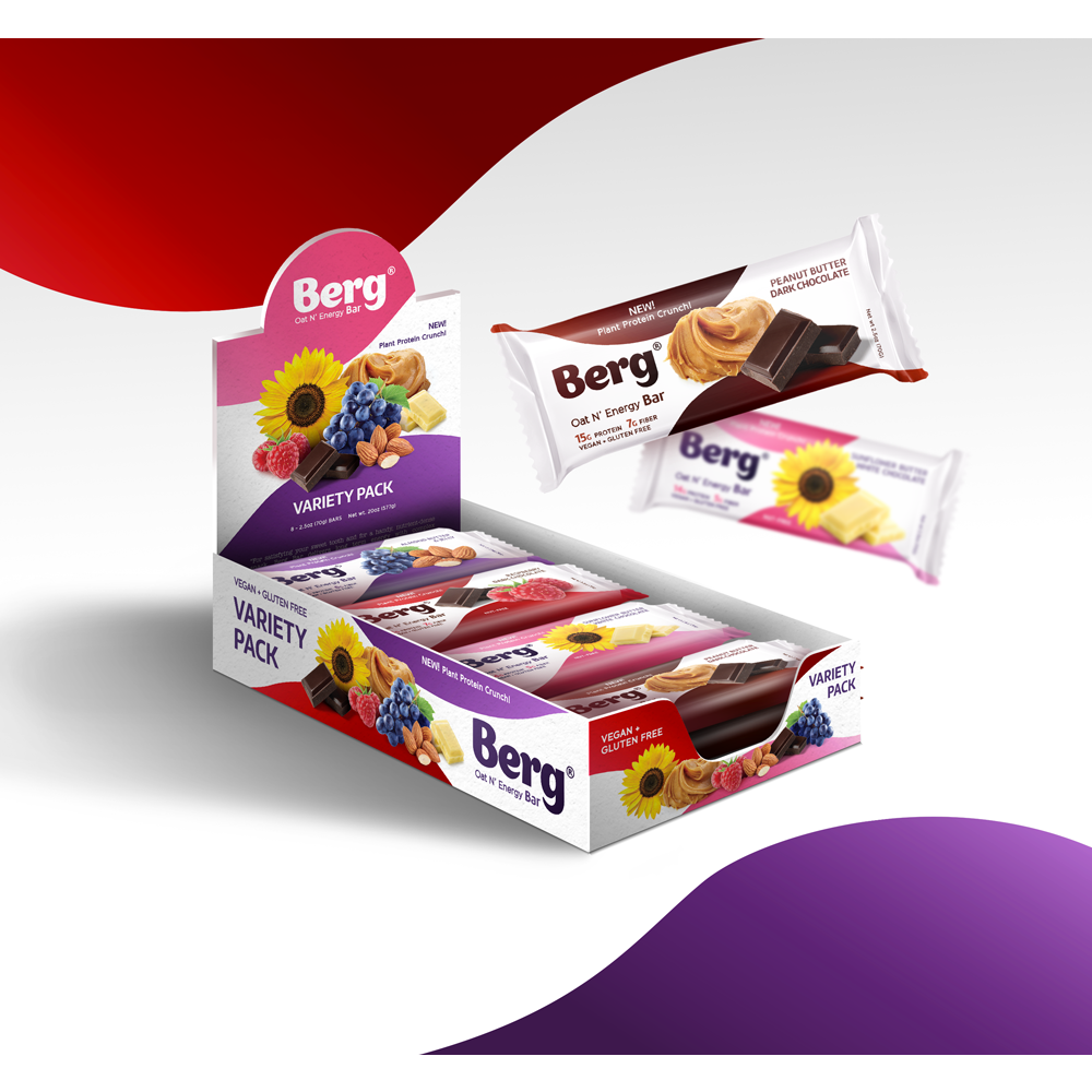 Berg Bars - Plant Protein Crunch - Variety Pack Berg Bars - Weee!