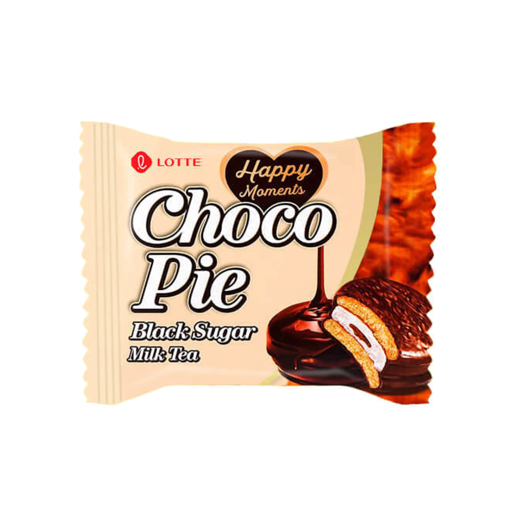 Get Lotte Choco Pie Black Sugar Milk Tea (Korea) Delivered | Weee ...