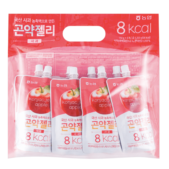 Get Nonghyup Konjac Jelly Apple 8kcal ! 8 packs a set Delivered | Weee ...
