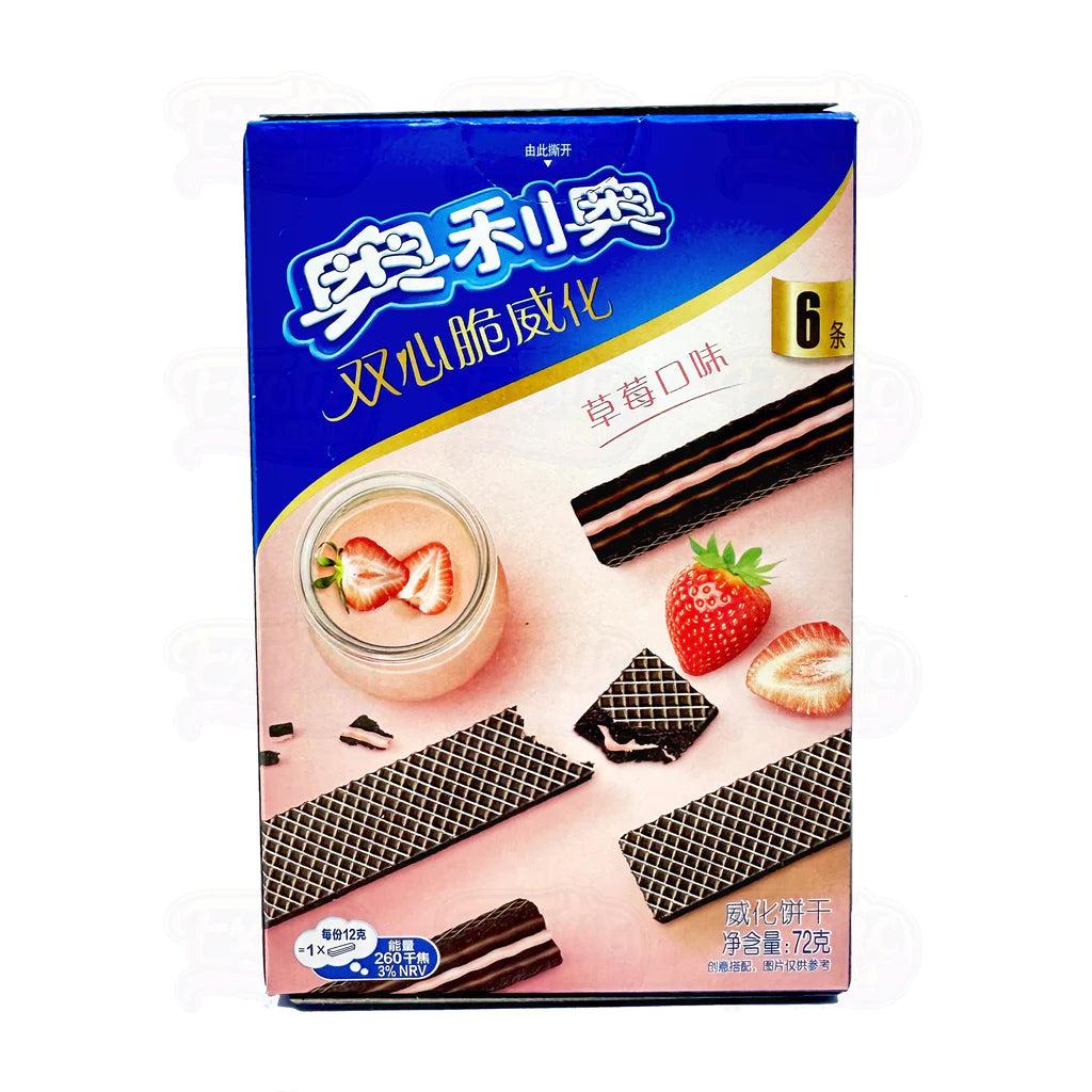 Oreo Wafer Strawberry Biscuits 72g (China) - Weee!