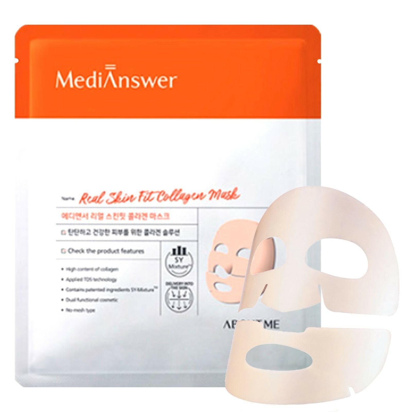 MediAnswer Real Skin Fit Collagen Mask 4pcs - Weee!
